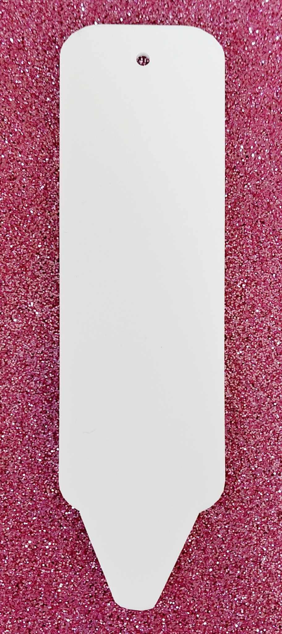 Diamond Sparkle White Acrylic Crayon Bookmark (WC2162) | Woodform Crafts