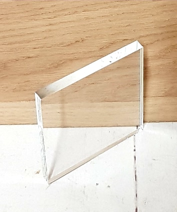 Large Pack Quantity 10mm Clear Acrylic Free Standing Block ACB 10cm x ...