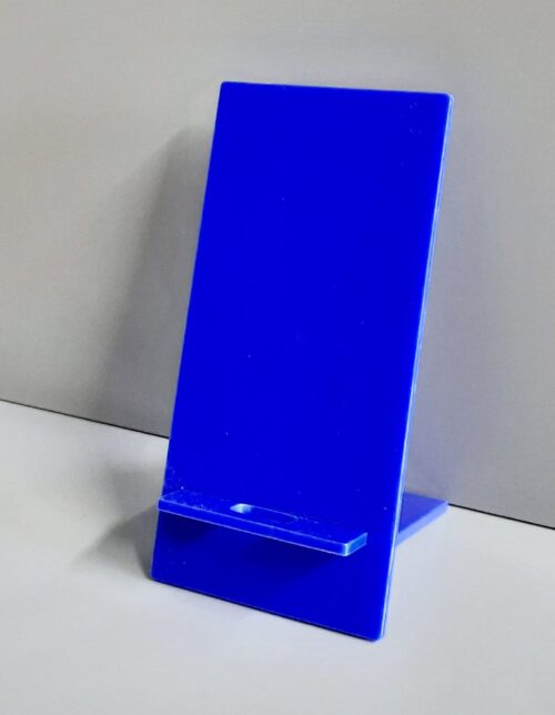 Mid Blue Acrylic Phone Stand (WC1645) | Woodform Crafts