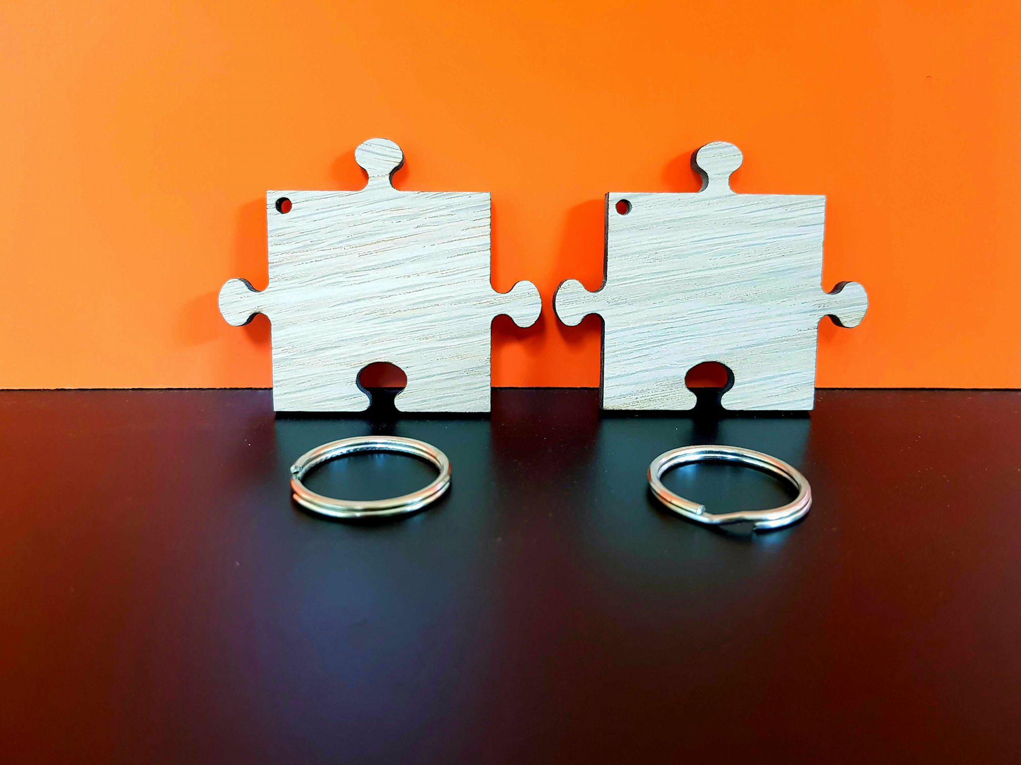 10 x Clear Acrylic 6cm Keyrings (WC1519) | Woodform Crafts