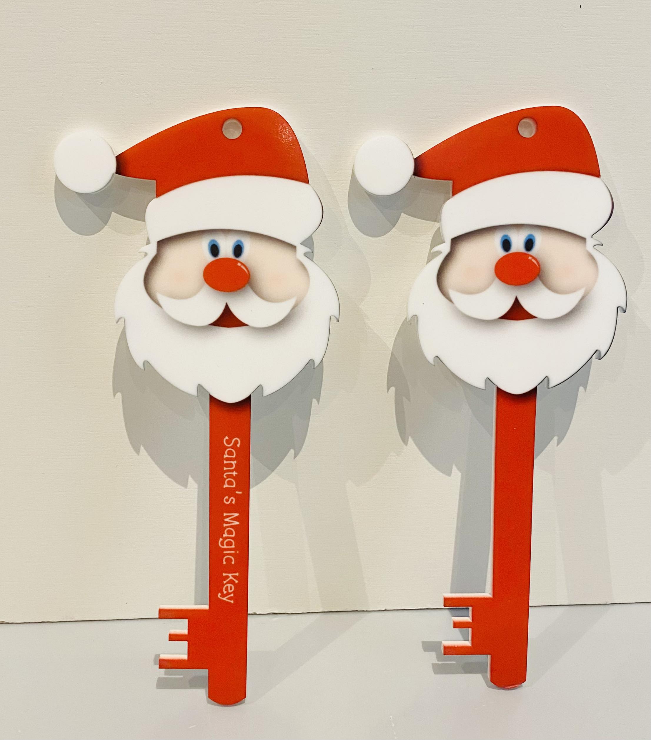 Sublimated Santa Key (CC0340) | Woodform Crafts