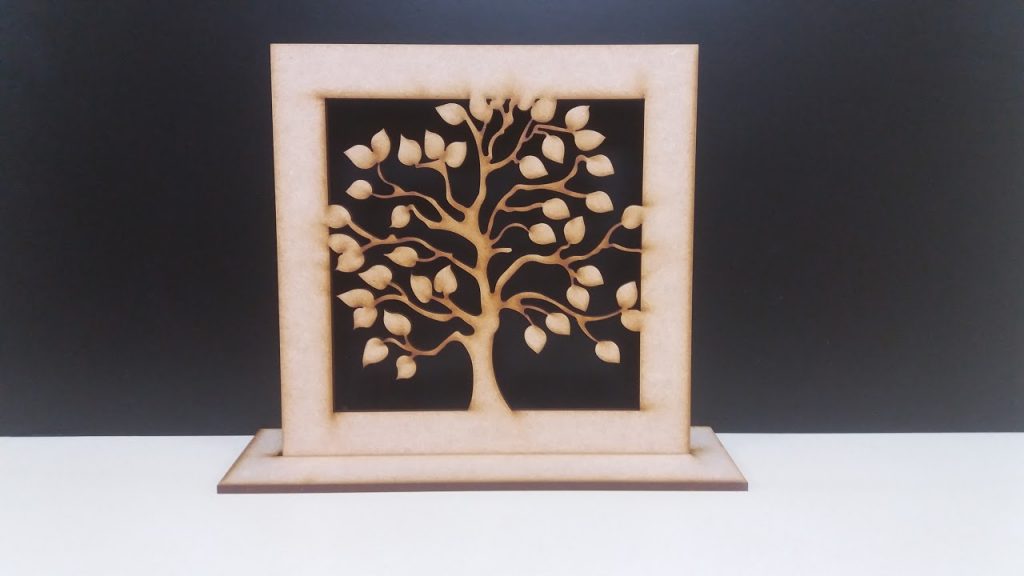 Framed Tree With Stand 24cm x 20cm | Woodform Crafts
