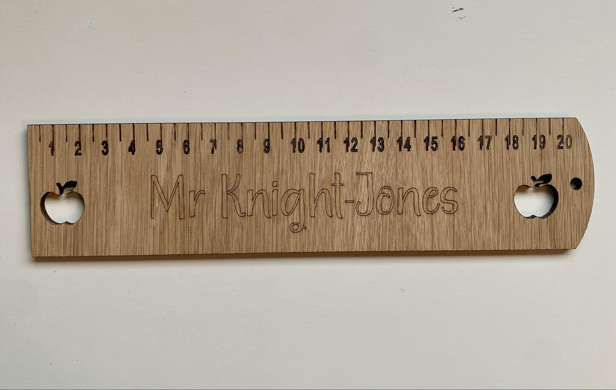 Personalised Engraved 21cm Teacher Ruler (WC1234) | Woodform Crafts